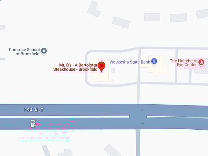 mr. b's a bartolotta steakhouse brookfield map