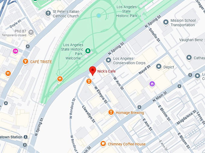 16. nick’s cafe map