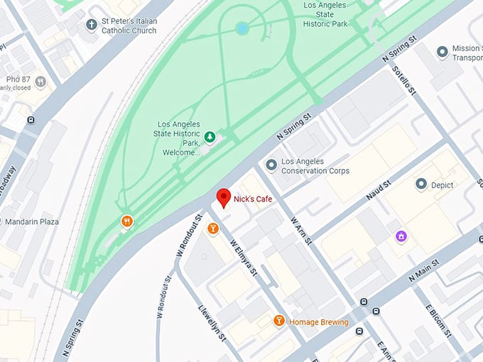 16. nick's cafe map