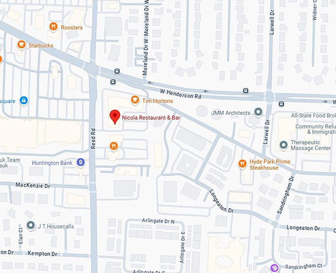 16. nicola restaurant & bar map