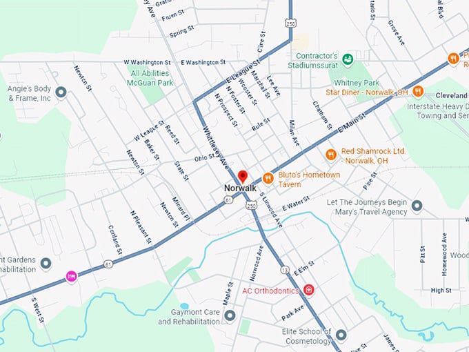 16. norwalk, oh map