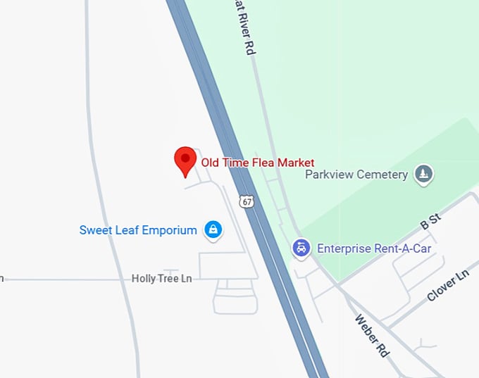old time flea market map