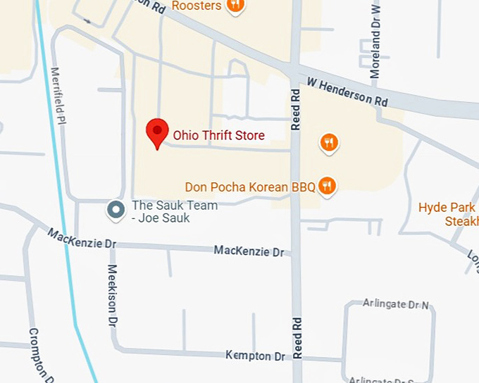 16. ohio thrift store map