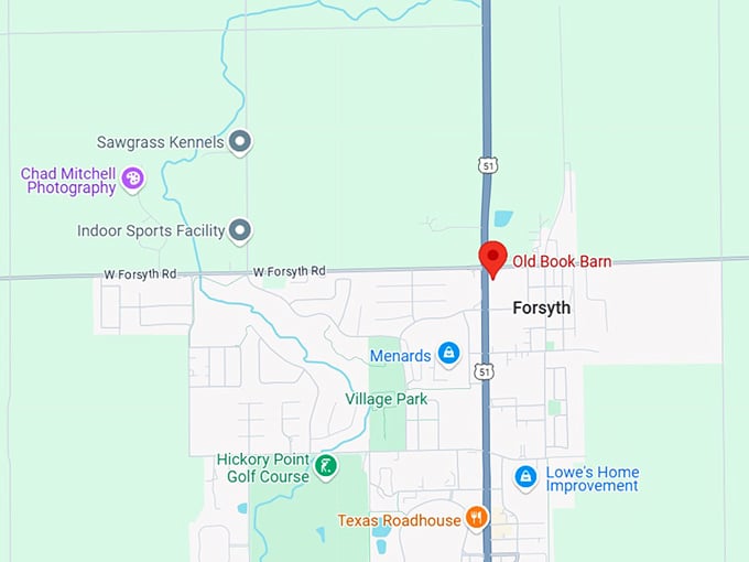 16. old book barn map