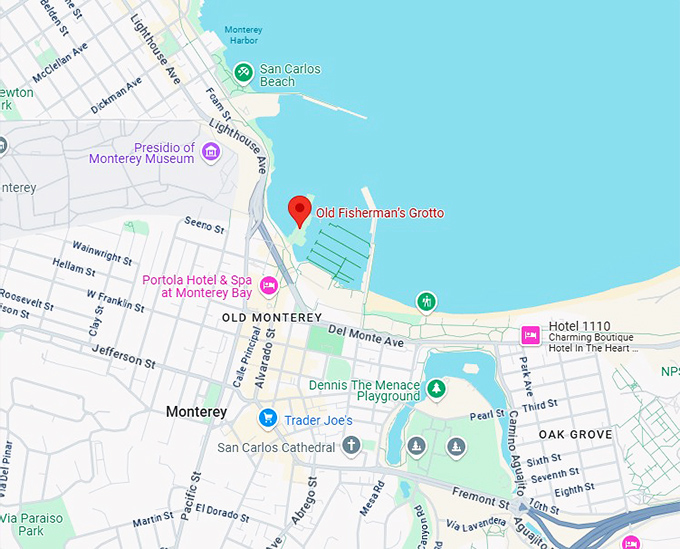 16. old fisherman’s grotto map