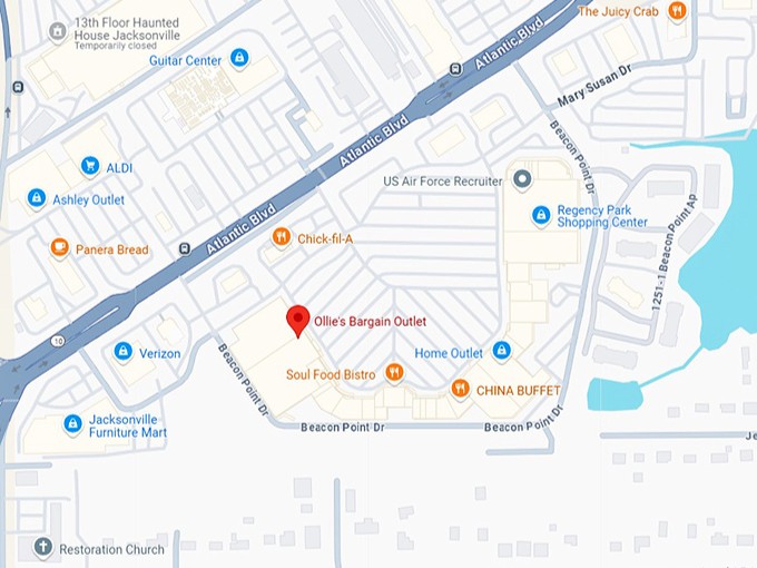 16. ollie’s bargain outlet (9400 atlantic blvd #101) map