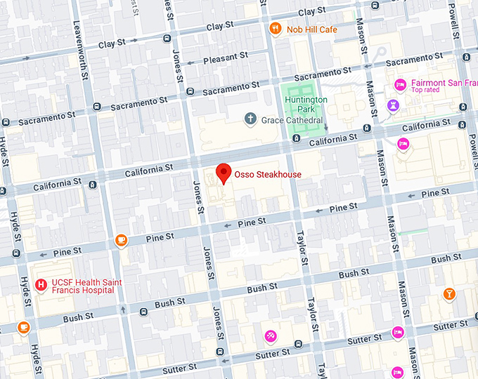 16. osso steakhouse map