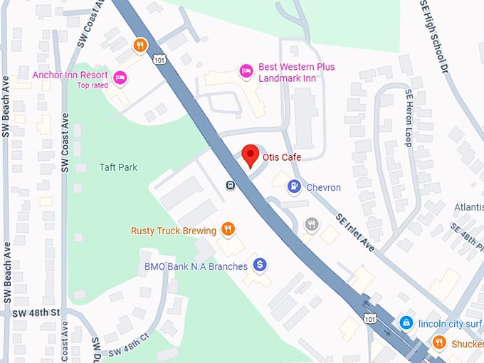16. otis cafe map