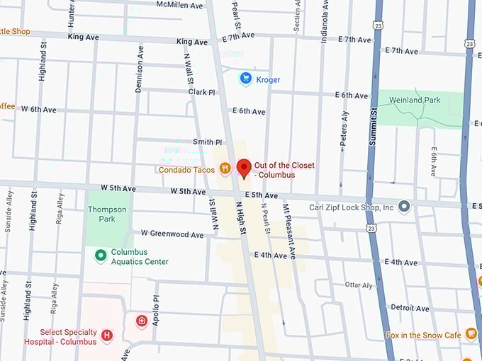 16. out of the closet columbus map