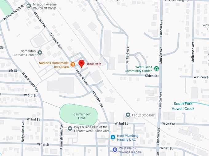 16. ozark cafe map