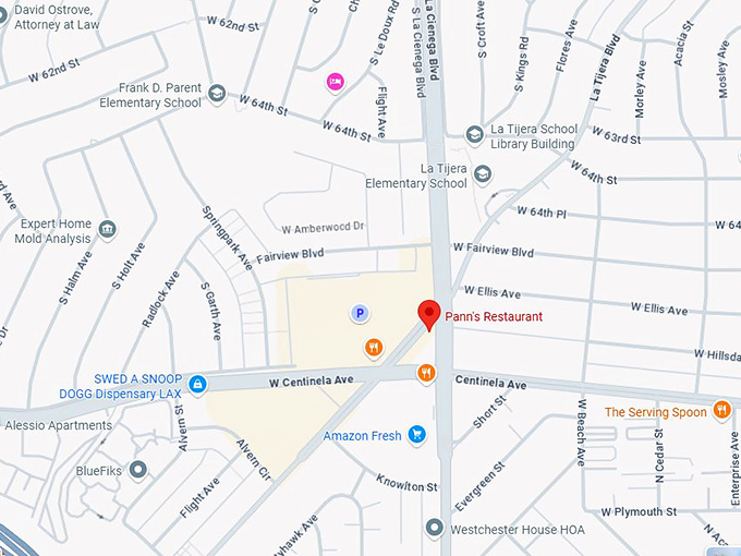 16. pann’s restaurant map