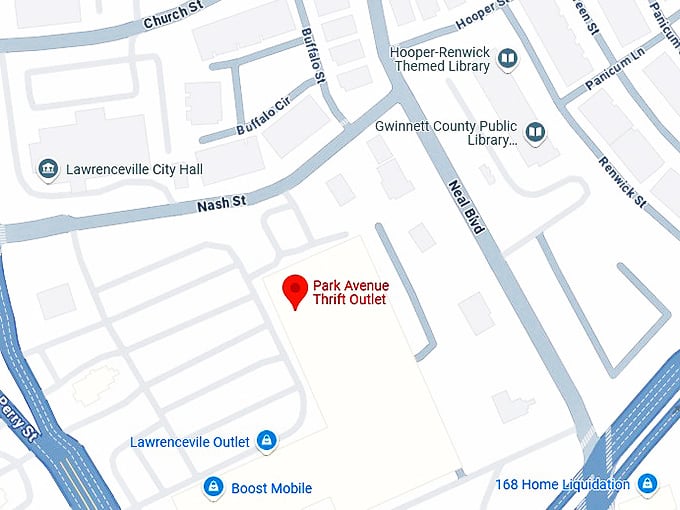16. park avenue thrift outlet map