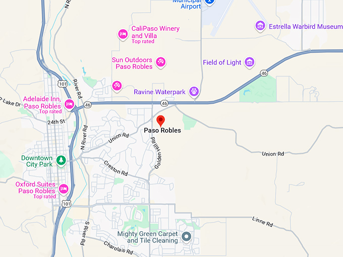 16. paso robles map