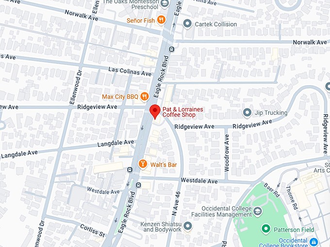 16. pat & lorraine’s coffee shop map