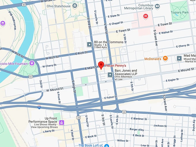 pecan penny's map