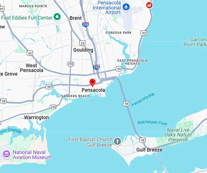 16. pensacola map