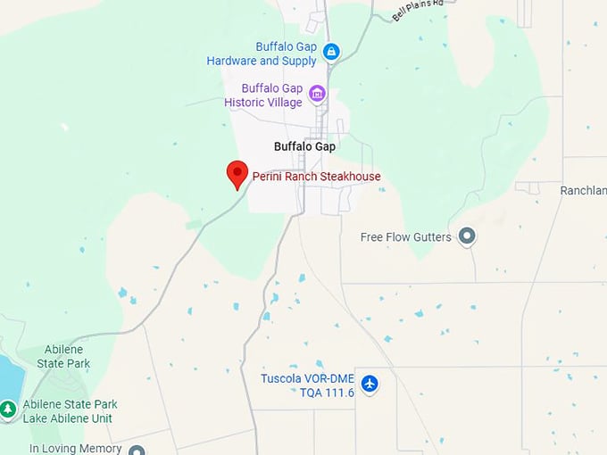 perini ranch steakhouse map