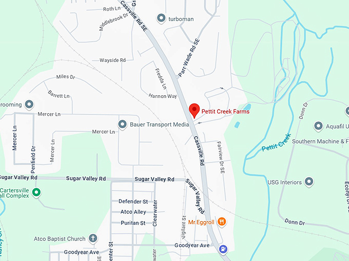 16. pettit creek farms map