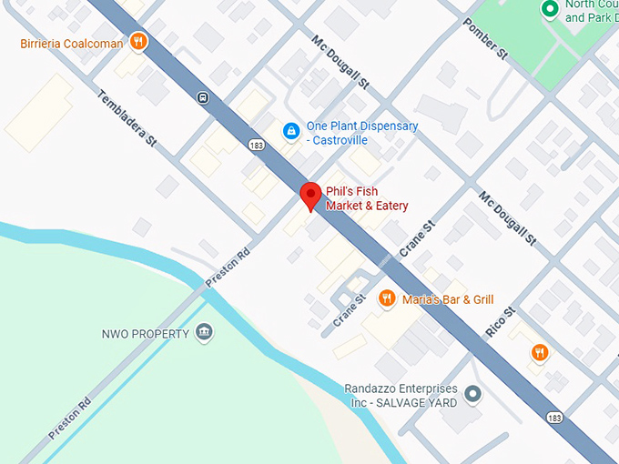 16. phil’s fish market & eatery map