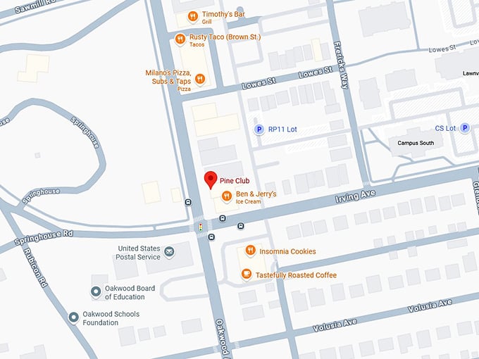 16. pine club map