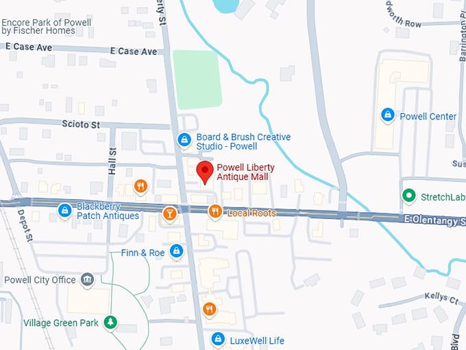 16. powell liberty antique mall map