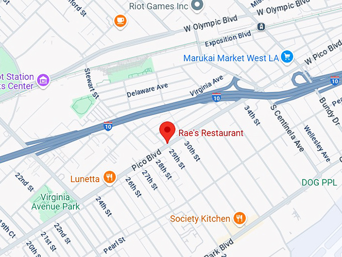 16. rae's restaurant map