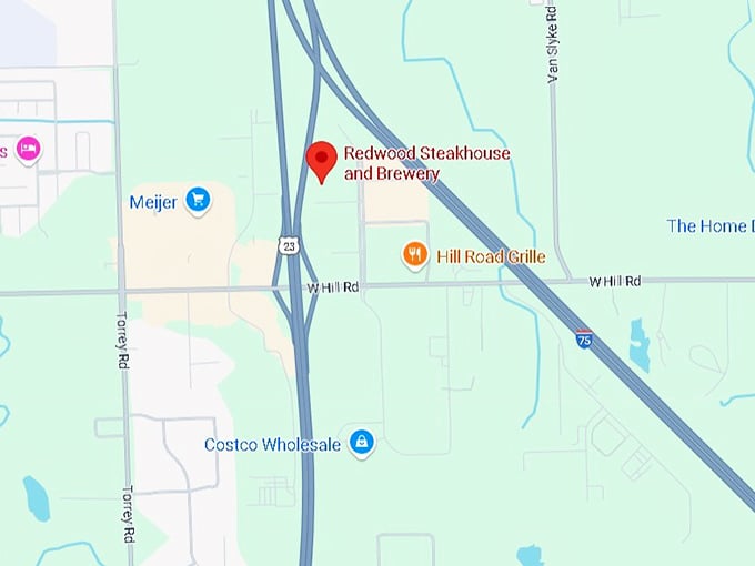 16. redwood steakhouse and brewery map
