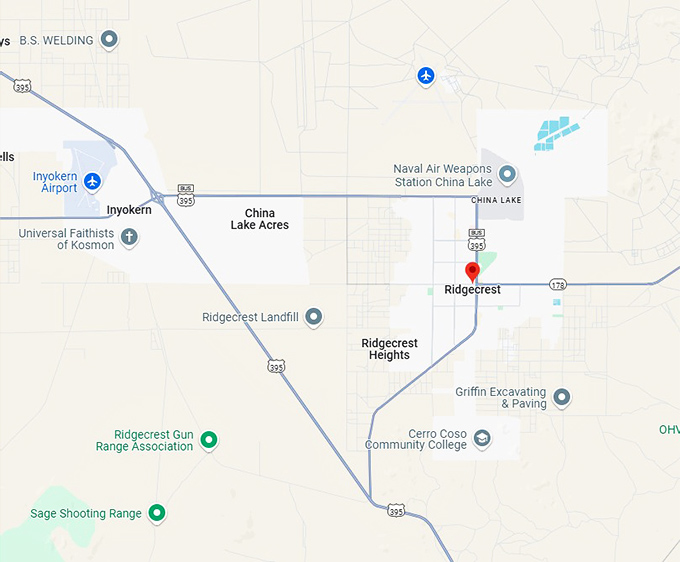 16. ridgecrest map