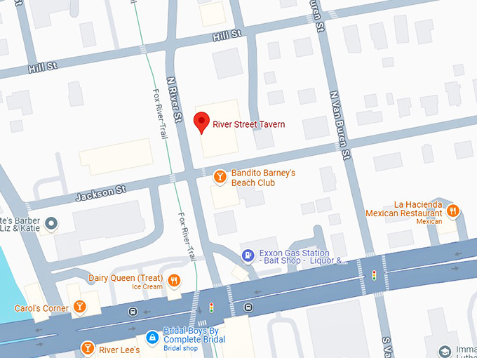 16. river street tavern map
