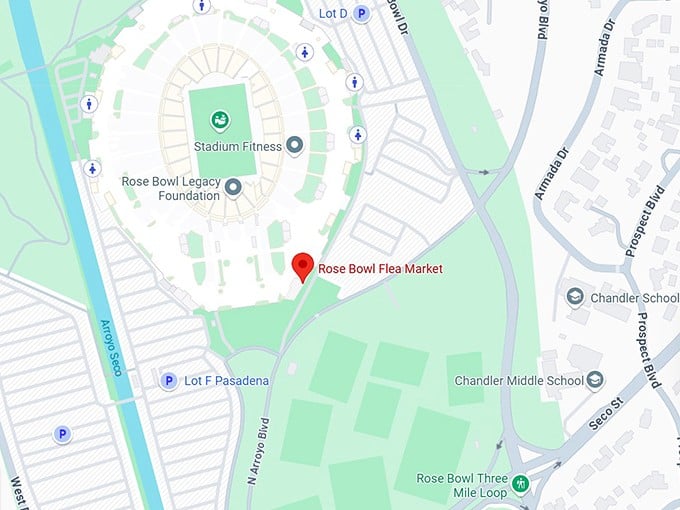 16. rose bowl flea market map