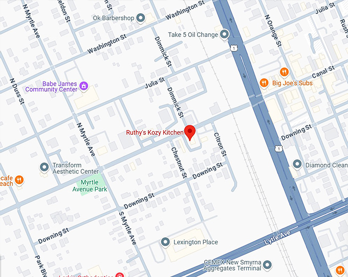 16. ruthy's kozy kitchen map