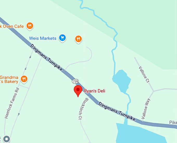 16. ryan's deli map