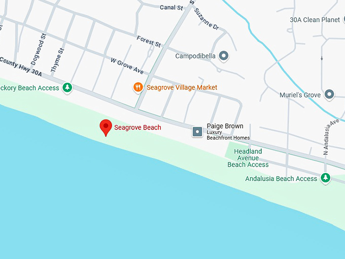 16. seagrove beach map