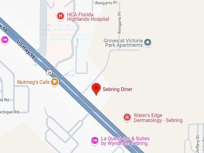 16. sebring diner map