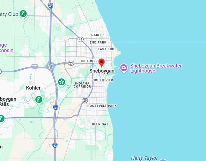 16. sheboygan map