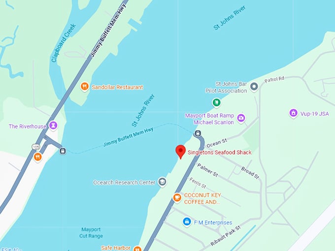 singletons seafood shack map