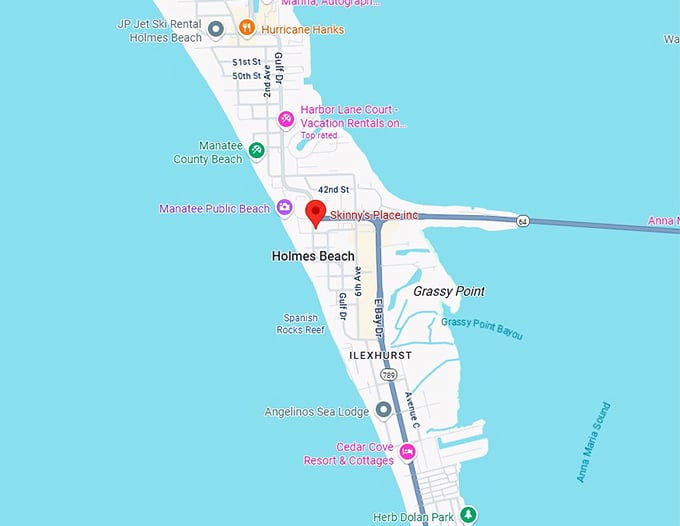 16. skinny's place inc. map