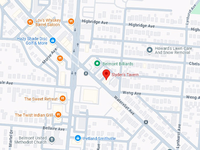 16. slyder's tavern map