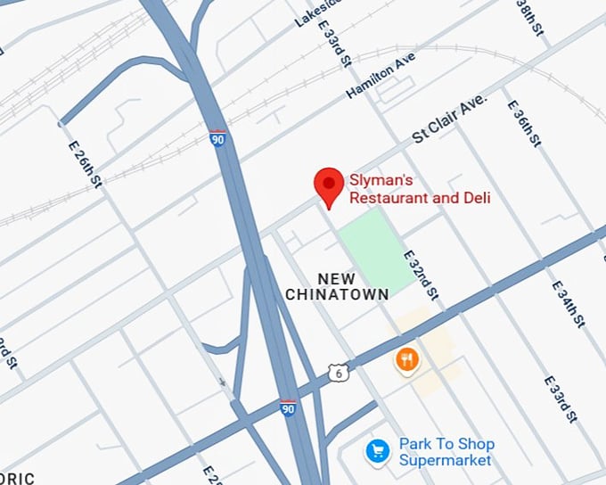 16. slyman's restaurant and deli map