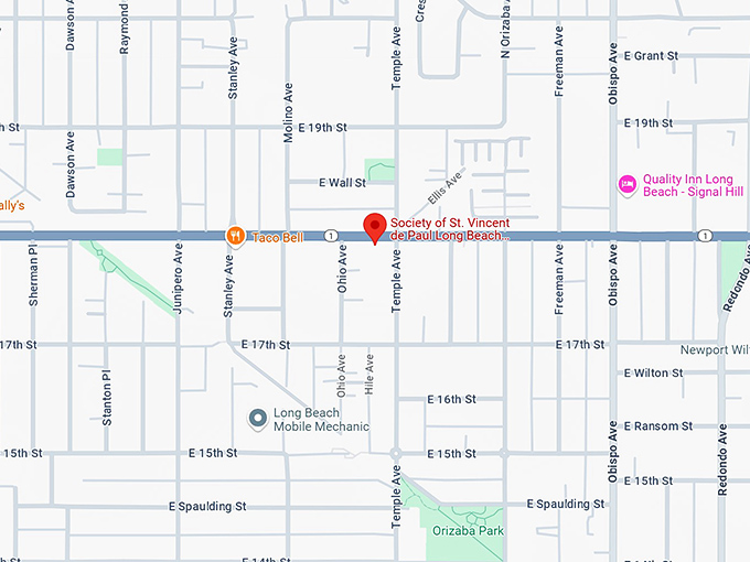 16. society of st. vincent de paul map