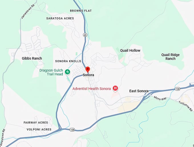 16. sonora, ca map