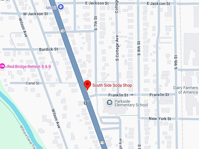 16. south side soda shop map