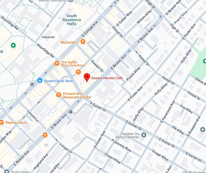 16. sowers harvest café map