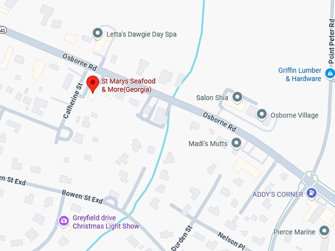 16. st marys seafood & more(georgia) map