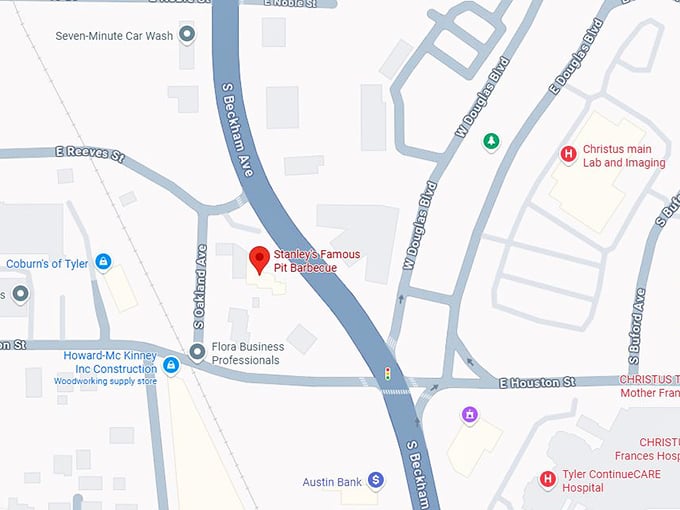 16. stanley's famous pit barbecue map
