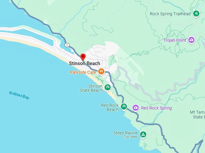16. stinson beach map