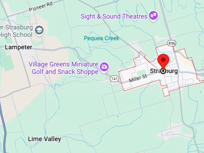 16. strasburg, pa map