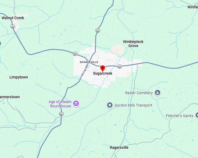 16. sugarcreek map