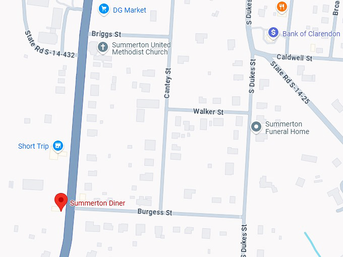 16. summerton diner map