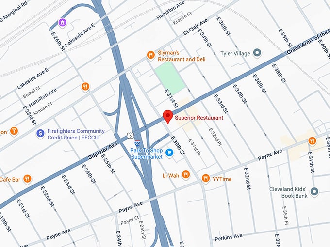 16. superior restaurant map